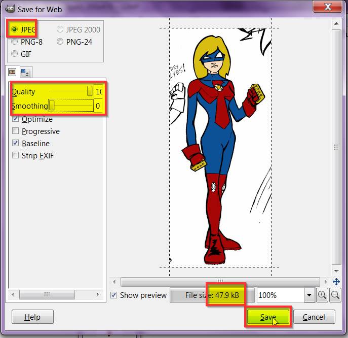 Digital Coloring for Comics GIMP Edition Part 3