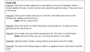 How to Write a Script for Your Comic